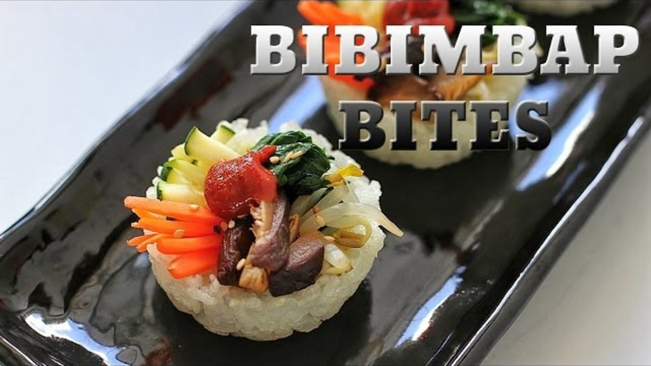 Korean Bibimbap Bites - Cooking Videos | Grokker