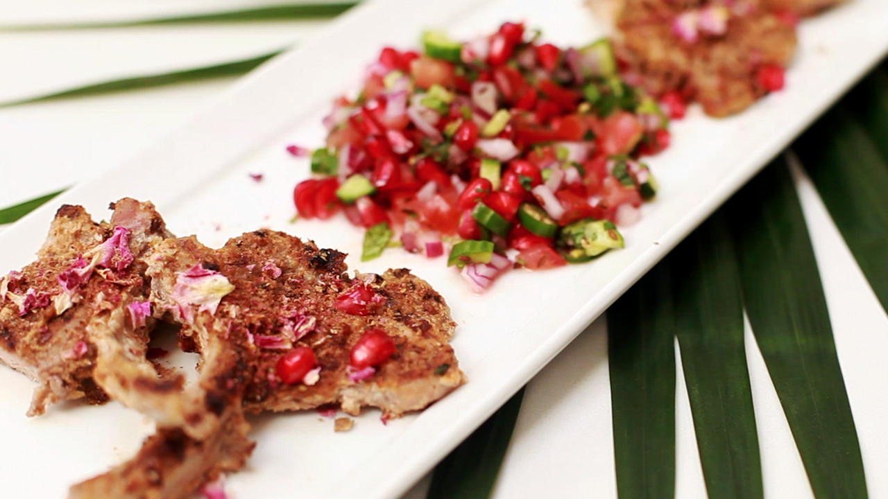 Rose Petal Lamb Chops by Sumayya Jamil - Cooking Videos | Grokker