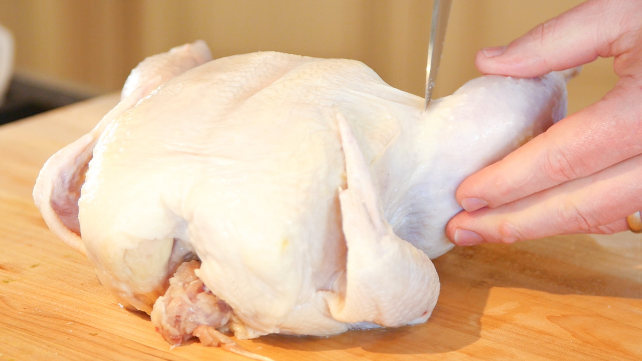 How to Cut Up a Whole Chicken Like a Pro - Cooking Videos | Grokker