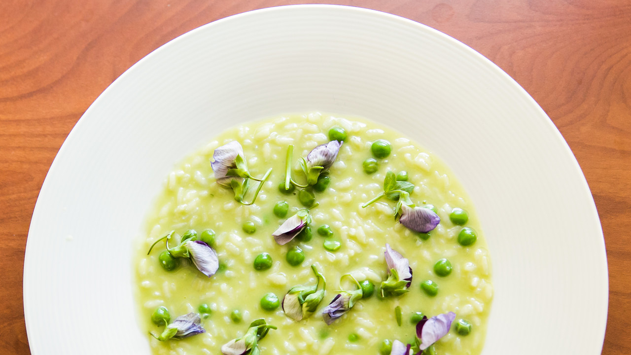 Michael Tusk’s English Pea Risotto - Cooking Videos | Grokker