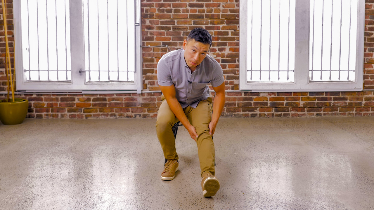 Seated Hamstring Stretch - Day 28 - Fitness and Exercise Videos | Grokker
